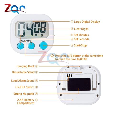 Lcd Digital Timers Kitchen Timer Cooking Timer Cou Grandado