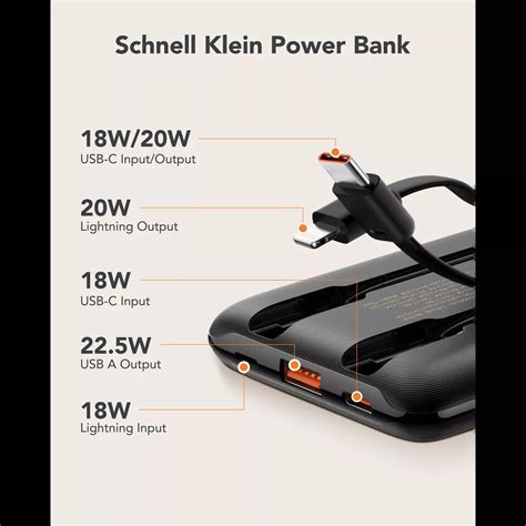 Veger C11 Power Bank 10000mah Built In Cables Led Charg