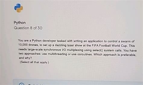 Python Question 8 Of 30 You Are A Python StudyX