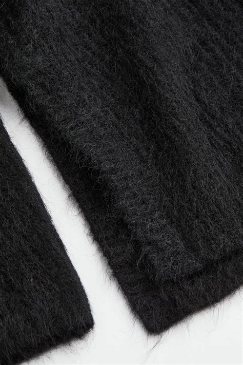 울 블렌드 오버사이즈 스웨터 블랙 여성 Handm Kr
