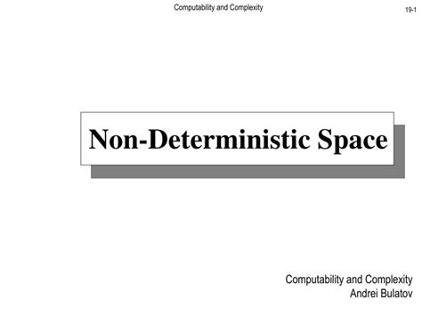 Ppt Computability And Complexity Powerpoint Presentation Free