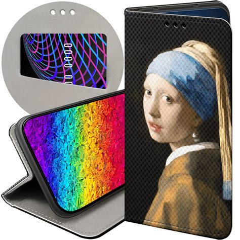 ETUI Z KLAPKĄ DO IPHONE 7 8 SE 2020 WZORY VERMEER JOHANNES MALARZ