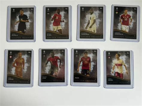 Topps Match Attax Uefa Euro 2024 Set 8 Cards Golden Treasures Eur 7000