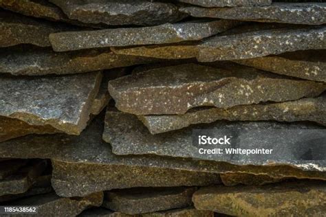건축 자재 슬레이트 돌의 클로즈업 스택 더미에 대한 스톡 사진 및 기타 이미지 더미 슬레이트 쌓기 Istock