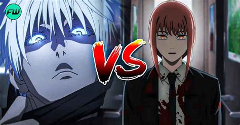 Fans Pit Jujutsu Kaisens Satoru Gojo Against Chainsaw Mans Makima In