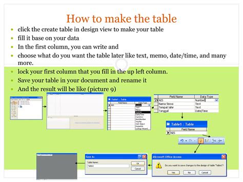 Tutorial Of Microsoft Access 2003 Ppt