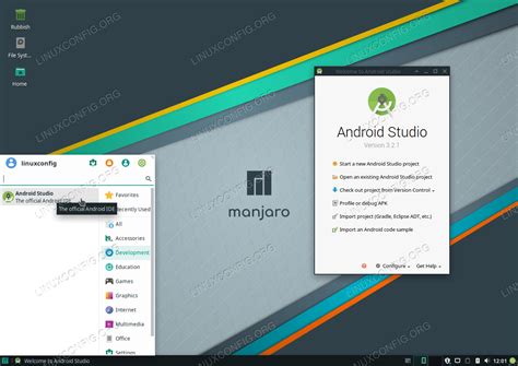 How To Install Android Studio On Manjaro 18 Linux LinuxConfig