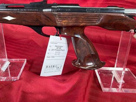 Remington Xp100 221 Fireball Pistol Baer Auctioneers Realty Llc