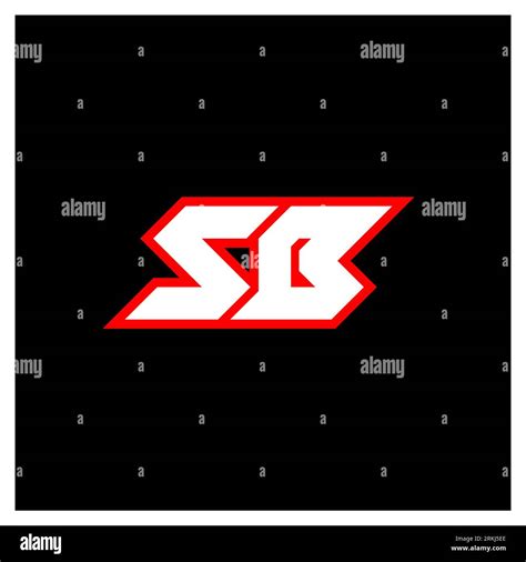 Sb Logo Design Initial Sb Letter Design With Sci Fi Style Sb Logo For