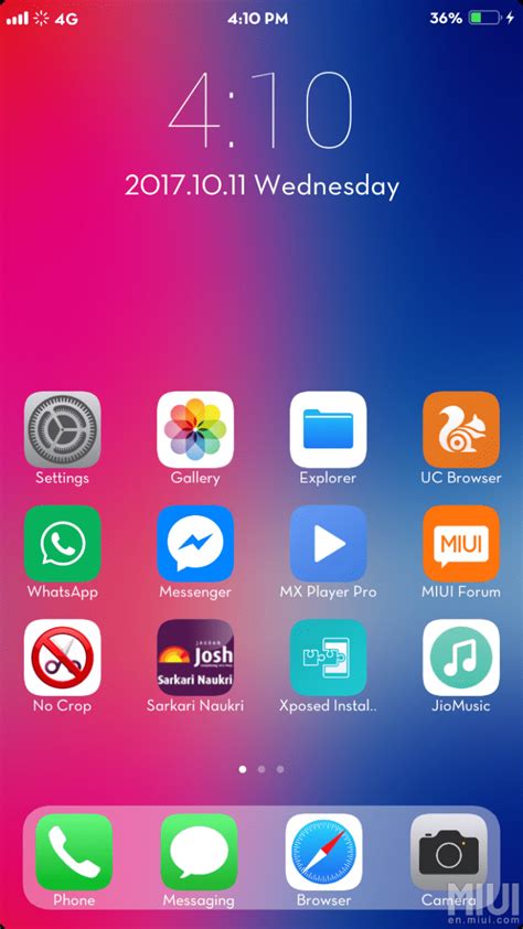 Download Install Iphone X Miui Theme For Miui Xiaomi Devices
