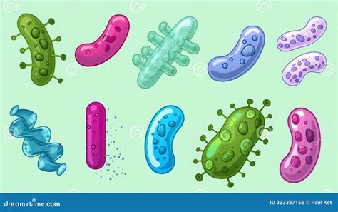 Viruses Pathogenic Microbes And Bacteria Under Microscope 3d Illustration Flu Cells And