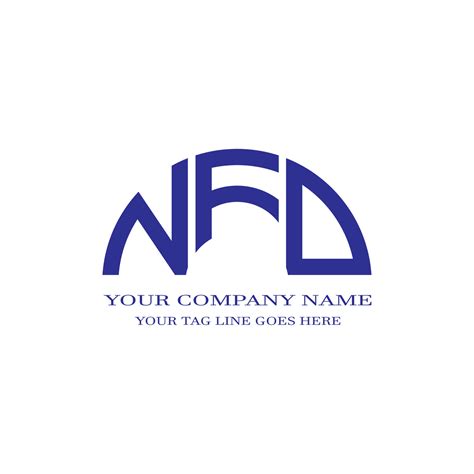 Nfd Letter Logo Creative Design With Vector Graphic 8145261 Vector Art