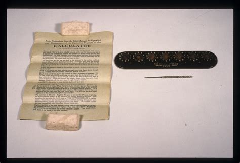 Leaflet Concerning The Calculator Adding Machine Smithsonian Institution