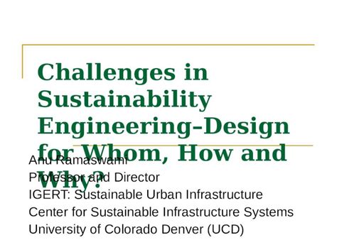 Ppt Challenges In Sustainability Engineeringdesign For Whom How And Why Dokumentips