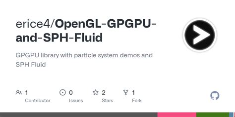 Github Erice4opengl Gpgpu And Sph Fluid Gpgpu Library With Particle