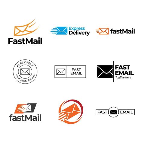 Set Of Email Mail Envelope Express Delivery Quick Logo Design 46852199