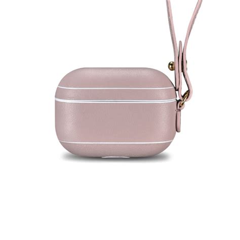 Airpods Pro Leather Case With Strap Blush Nude The Personal Print