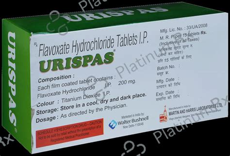 Urispas 200mg Tablet 15s Save 67 On Substitute Medicine