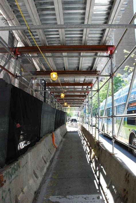 Superior Scaffold Services Under Armour Needed Sidewalk Overhead Protection Scaffolding