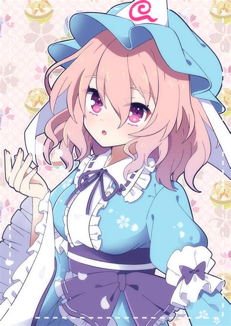 Saigyouji Yuyuko Touhou Drawn By Yoriteruru Danbooru