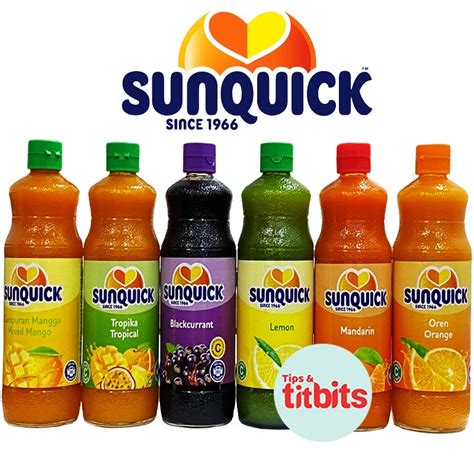 Sunquick Fruit Drink Base Jumbo 840ml Ice Lemon Teamango Mixed