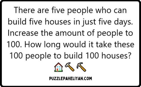 100 Houses Riddle Puzzle Paheliyan