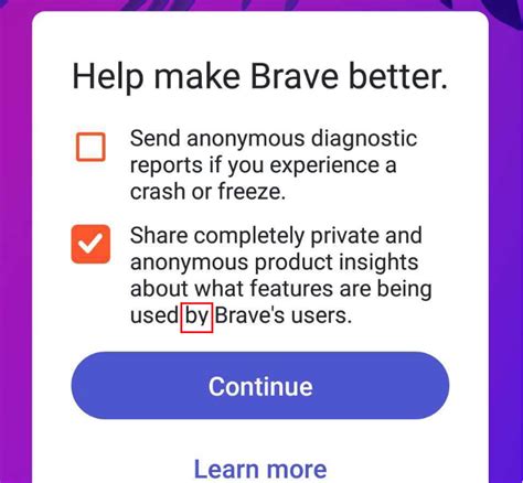 Text Cut Off In Onboarding Screen · Issue 23972 · Bravebrave Browser
