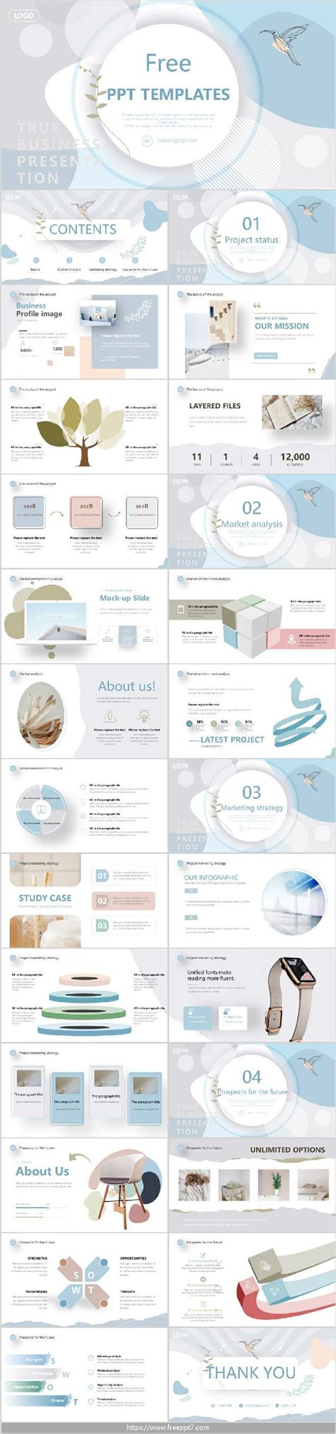 Blue gray dot background PowerPoint Templates Google Slides trong Mẫu power point