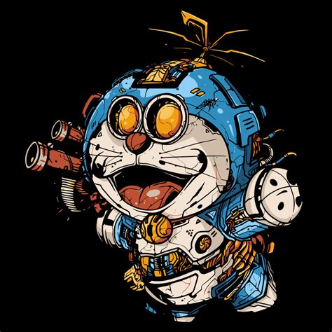 Doraemon Mech Cybernetic Cat Cairo Apparel
