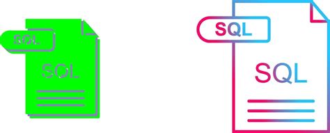 Sql Icon Design 45504511 Vector Art At Vecteezy