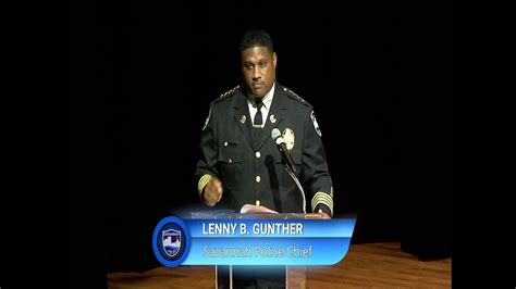 Savannah Police Chief Lenny B Gunther Officially Sworn In Youtube