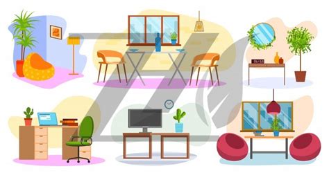 دانلود وکتور ست اتاق خانه دانلود رایگان فایل لایه باز، Psd، وکتور، لوگو و موکاپ