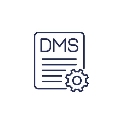 Dms Line Icon Document Management System 28621825 Vector Art At Vecteezy