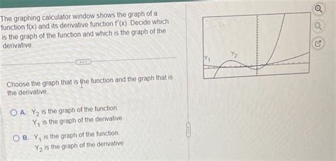 Solved The Graphing Calculator Window Shows The Graph Of A Chegg