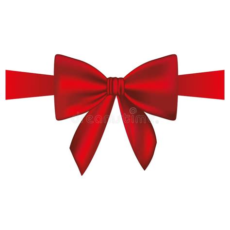 Satin Red Ribbon And Bow Wrapping Stock Illustration Illustration Of Celebration Party