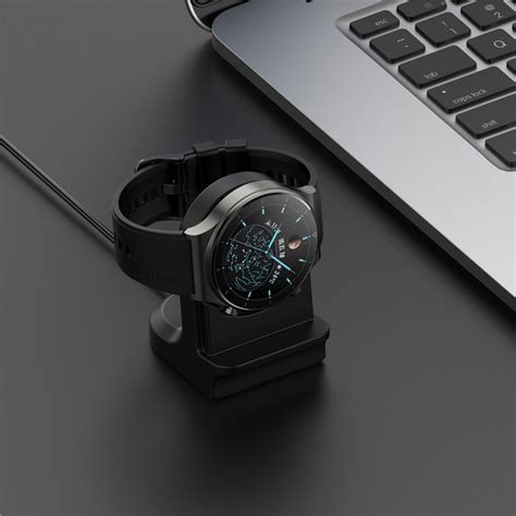 适用华为watch3手表充电支架GT32PRO通用ECG床头桌面硅胶底座收纳 虎窝淘