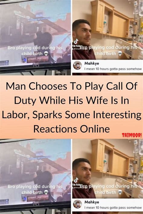 Man Chooses To Play Call Of Duty While His Wife Is In Labor Sparks Some