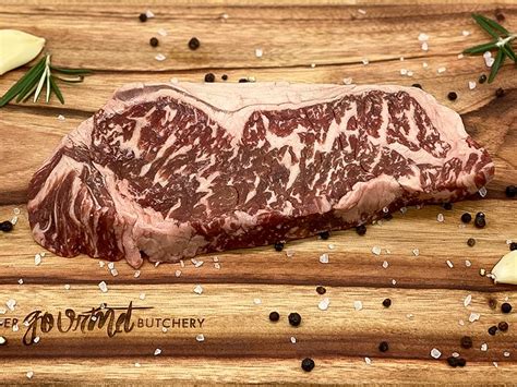 Wagyu New York Steak 250g 4 Marble Score Tender Gourmet Butchery