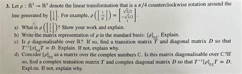 Solved For Example O 3 3 Let 2 R3 R3 Chegg Com
