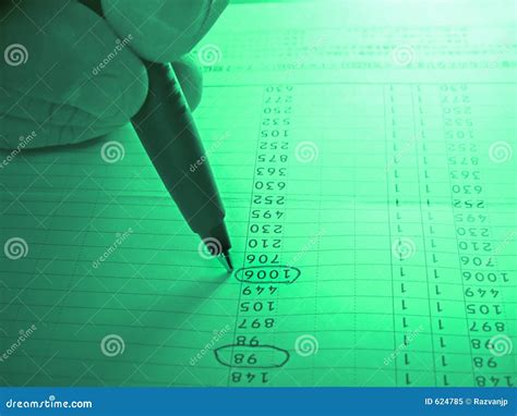 Analyzing A Numbers Column Stock Image Image Of Accounting 624785