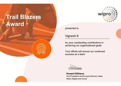 Vignesh R On Linkedin Wipro
