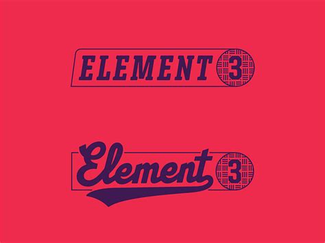 E3 Horizontal Badges By Bob Ewing For Element Three On Dribbble