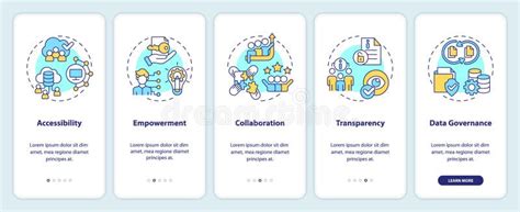 Data Democratization Concept With Thin Line Icons Stock Vector Illustration Of Technology