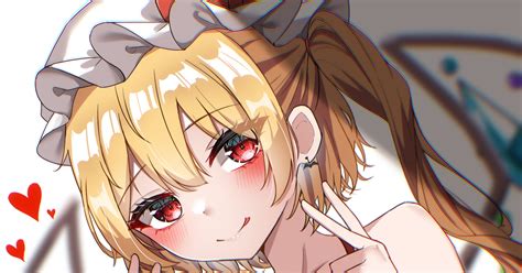 東方project 水着のフラン リンゴのイラスト Pixiv