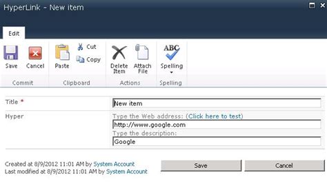Programmatically Set Value To The Hyperlink Field In SharePoint