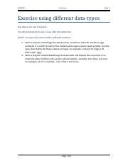 Data Tytpes Lab Docx Comp Data Types Week Exercise Using