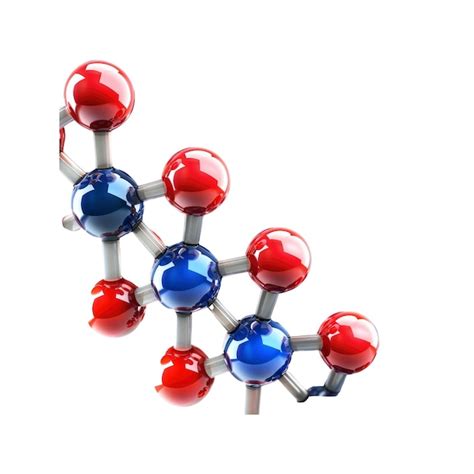 A Molecular Structure Concept Isolated On A White Background Premium Ai Generated Psd