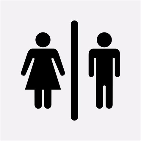 Restroom Symbol Svg Files Toilet Sign Cut Files Restroom Sign Vector