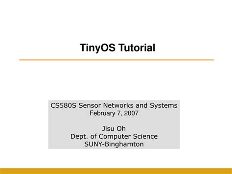 Ppt Tinyos Tutorial Powerpoint Presentation Free Download Id 9333425