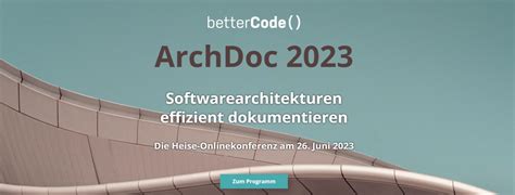 BetterCode ArchDoc Softwarearchitekturdokumentation Muss Nicht Weh